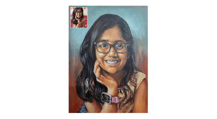 100% Hand Painted Portraits from Photos | Photo to Painting